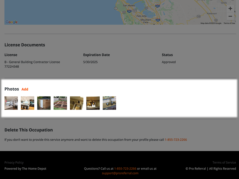 Uploading Project Photos